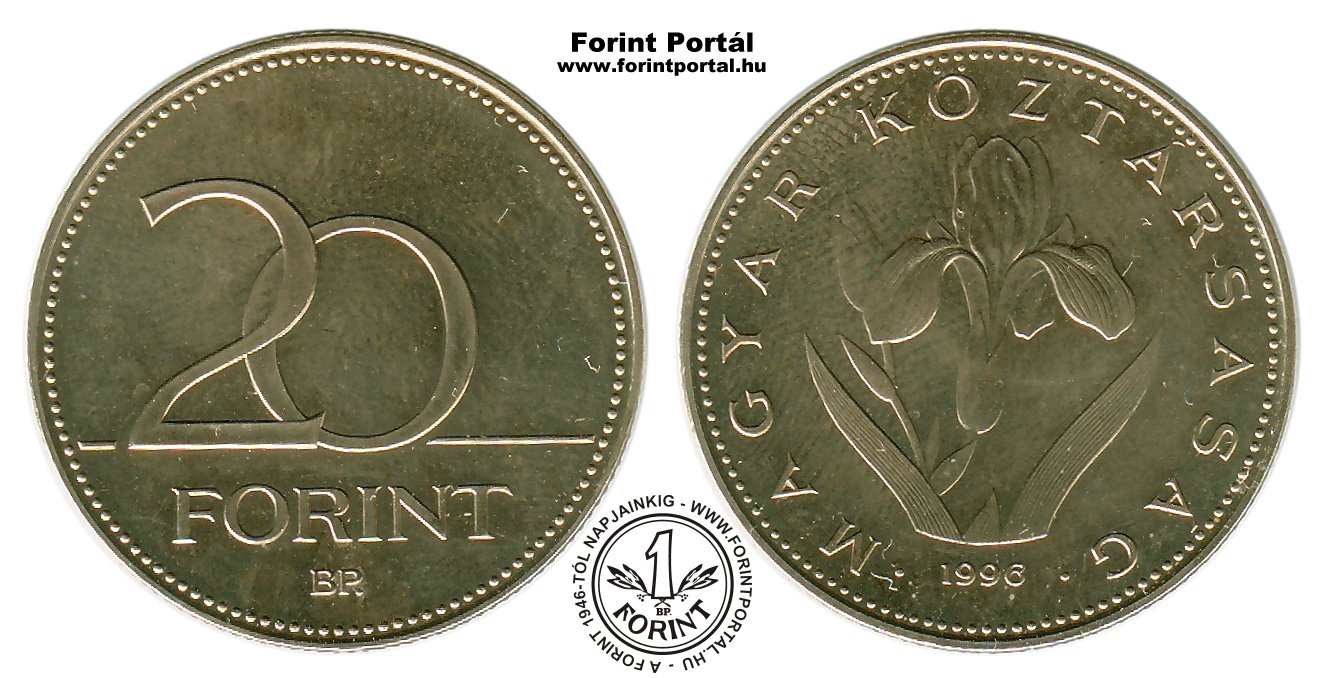 1996 20 forint - Forint Portál Numizmatika - A Forint 1946-tól ...